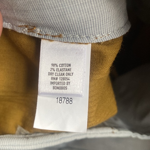 Bonobos | Pants | Bonobos Pleated Stretch Corduroy Trousers Mustard ...